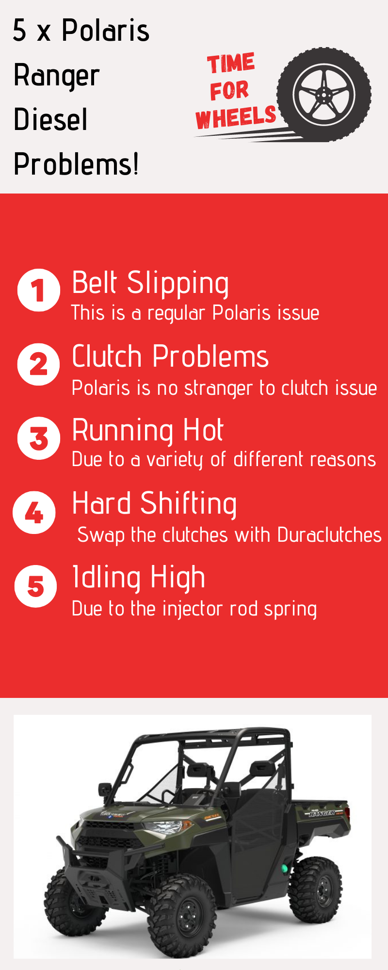 5 x Polaris Ranger Diesel Problems and how to Fix it! – timeforwheels.com